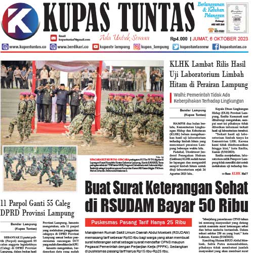 Kupas Tuntas - Surat Kabar Harian Kupas Tuntas Edisi Jumat, 06 Oktober 2023