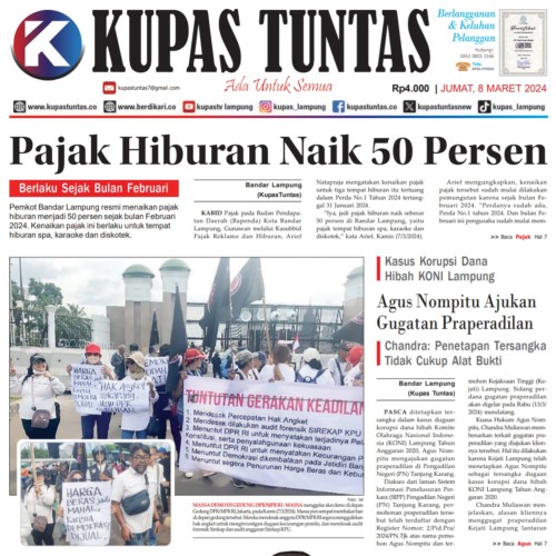 Kupas Tuntas - Surat Kabar Harian Kupas Tuntas Edisi Jumat, 08 Maret 2024