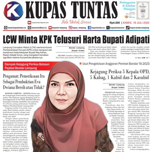 Kupas Tuntas - Surat Kabar Harian Kupas Tuntas Edisi Kamis, 25 April 2024 Kupas Tuntas - Surat Kabar Harian Kupas Tuntas Edisi Kamis, 25 April 2024