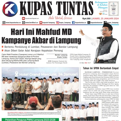 Kupas Tuntas - Surat Kabar Harian Kupas Tuntas Edisi Kamis, 25 Januari 2024