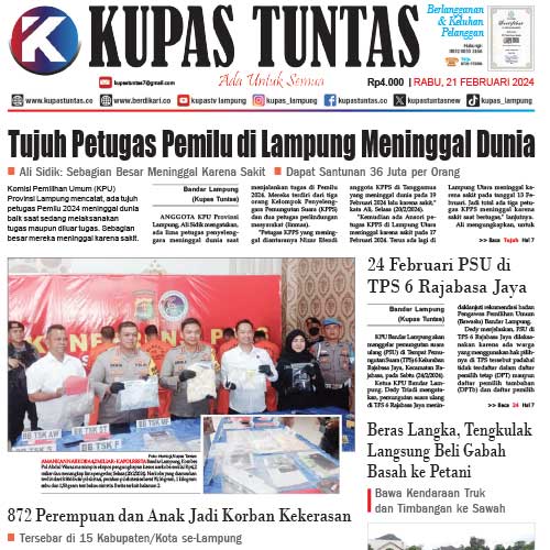 Kupas Tuntas - Surat Kabar Harian Kupas Tuntas Edisi Rabu, 21 Februari 2024
