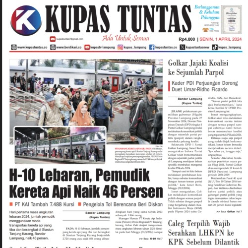 Kupas Tuntas - Surat Kabar Harian Kupas Tuntas Edisi Senin, 01 April 2024