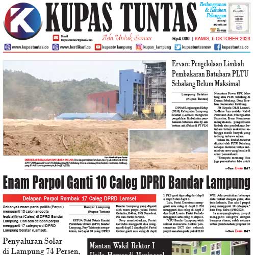 Kupas Tuntas - Surat Kabar Harian Kupas Tuntas Edisi Kamis, 05 Oktober 2023