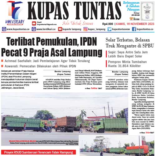 Kupas Tuntas - Surat Kabar Harian Kupas Tuntas Edisi Kamis, 16 November ...